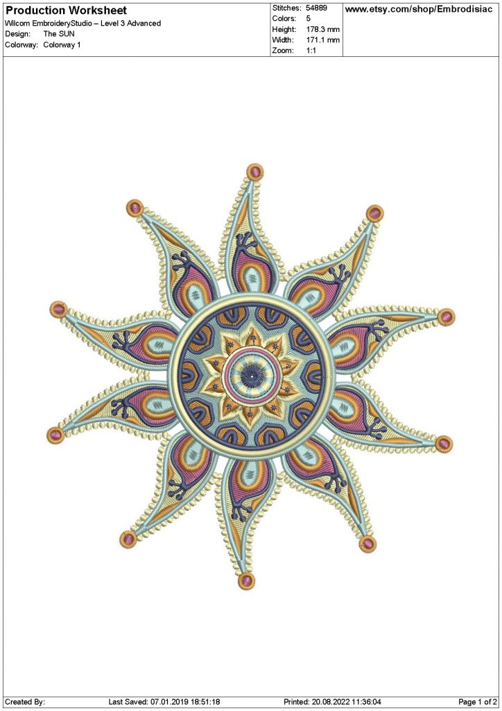 The Sun machine embroidery design. African machine embroidery. African ...
