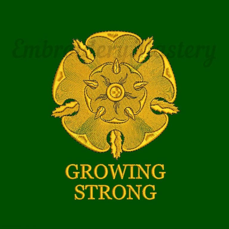 Game of Thrones machine embroidery design. House Tyrell logo. Tudor ...