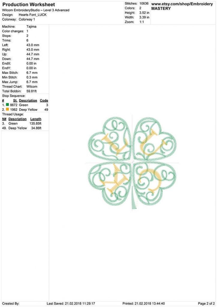Four Leaf Clover Embroidery Design. Luck pattern. Good Luck embroidery ...