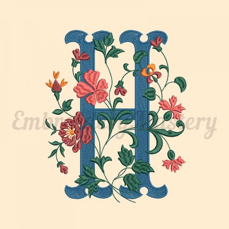 Provance Alphabet. Upper Case Letter. Machine Embroidery Design ...